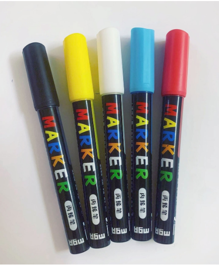M and G APL976E1 Acrylic Colour Paint Marker 12pcs – Stationery Store