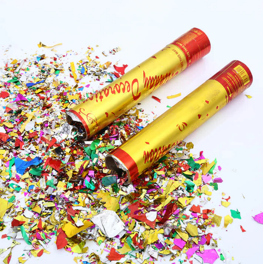 Birthday Party Poppers Confetti Multi Color – Stationery Store