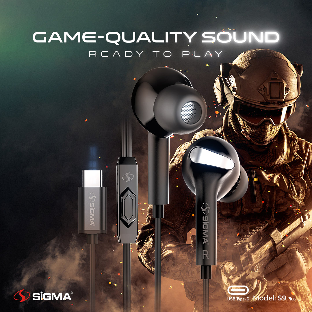 Sigma S9 Plus Earphones (Type-C) - Stationery Store